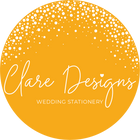 Clare Designs | Vintage-Style Thin Frame Wedding Invitation